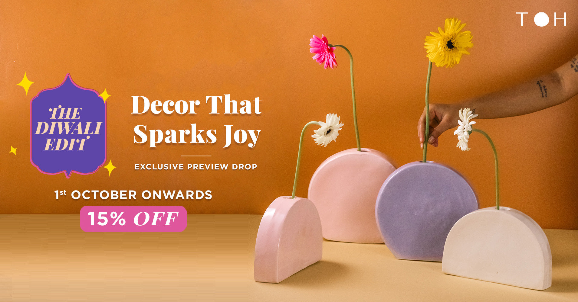 Buy Handcrafted Ceramic Vases for Home Décor @ 15% Off – THE ORBY HOUSE